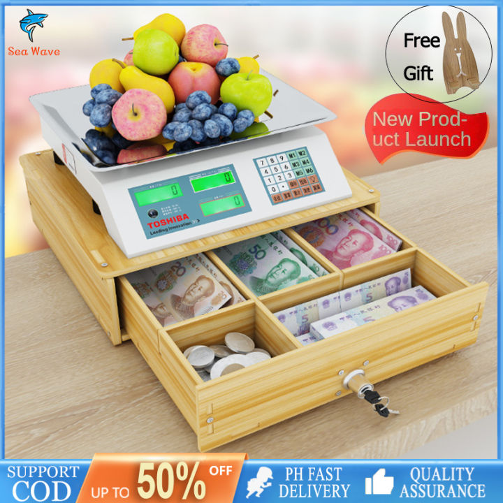 Wooden Commercial Lock Anti-theft Cash Storage Box Cash Coin Boxes ...