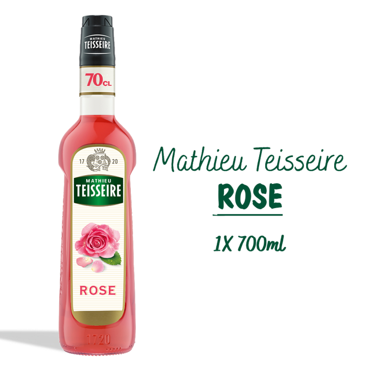Mathieu Teisseire Rose Syrup 700ml | Mathieu Teisseire น้ำเชื่อมกลิ่น ...