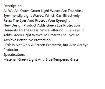 VIVO Y11 Y15 2020 MATTE ANTI GREEN LIGHT TEMPERED GLASS | Lazada