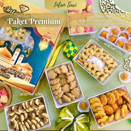 PAKET KUE KERING INTAN SARI PAKET BAROKAH ISI 6 TOPLES KUE LEBARAN ...