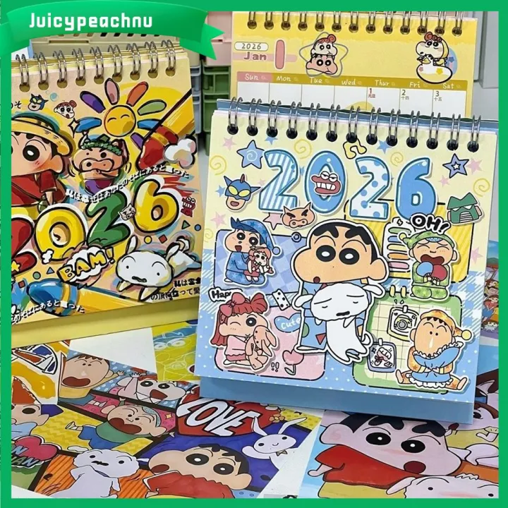 JUICYPEACHNU 2026 Desktop Calendar Daily Organization Notepad Desktop ...