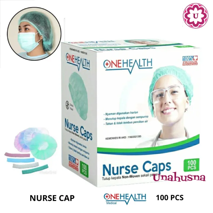 Cod nurse cap medis hair cap medis Hair Net Penutup Kepala | Lazada ...