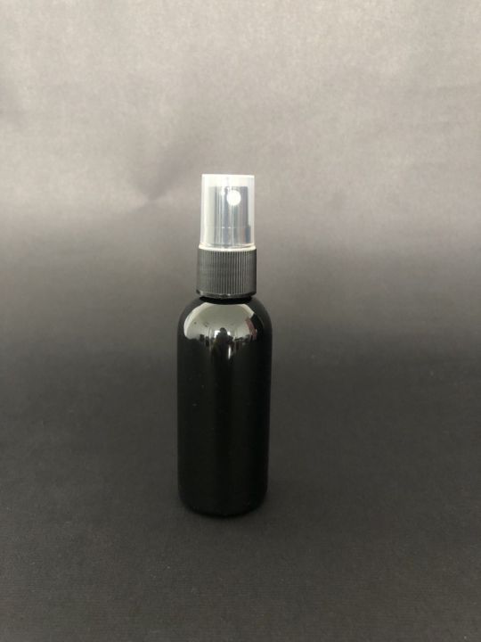 Botol Plastik 60ml Hitam Spray Neck 18 / Botol 60ml Hitam Tutup Spray ...