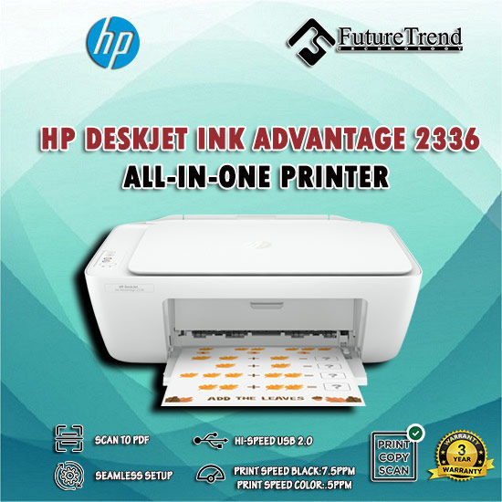 HP 2336 (FREE 20 TNG) DeskJet Ink Advantage All-in-One（PRINT,COPY,SCAN ...