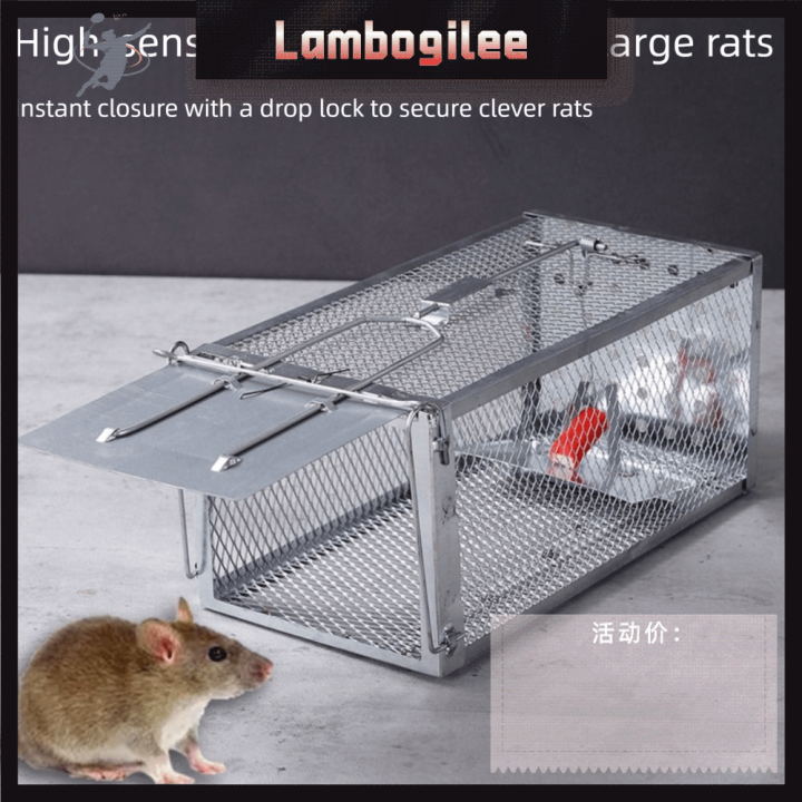 LAMBOGILEE Humane Multi-Catch Rodent Mouse Trap Pest Control Metal Rat ...