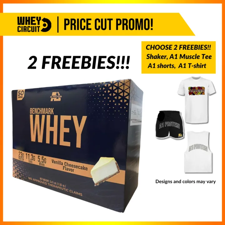 A1 Protein Benchmark 100% Whey Protein 50 Servings | Lazada PH