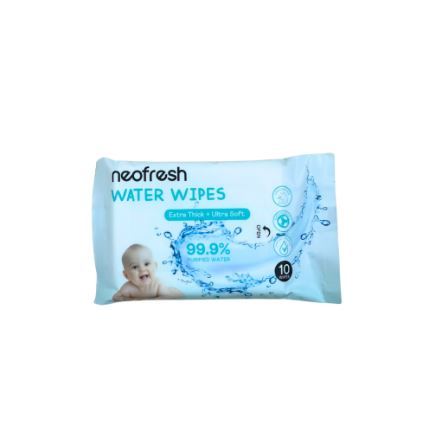 NEOFRESH WATER BABY WIPES UNSCENTED 10S | Lazada PH