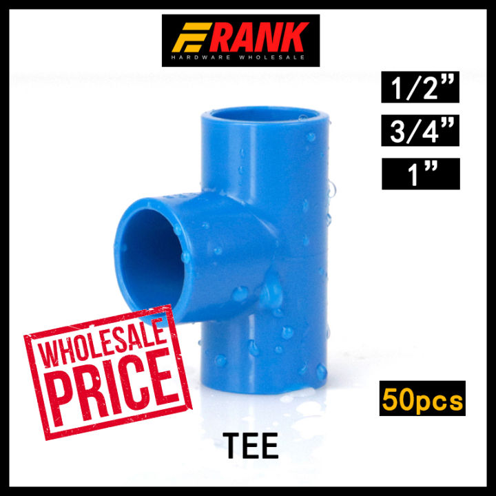 Water PVC Pipe Blue Fittings Tee Frank Hardware wholesale | Lazada PH