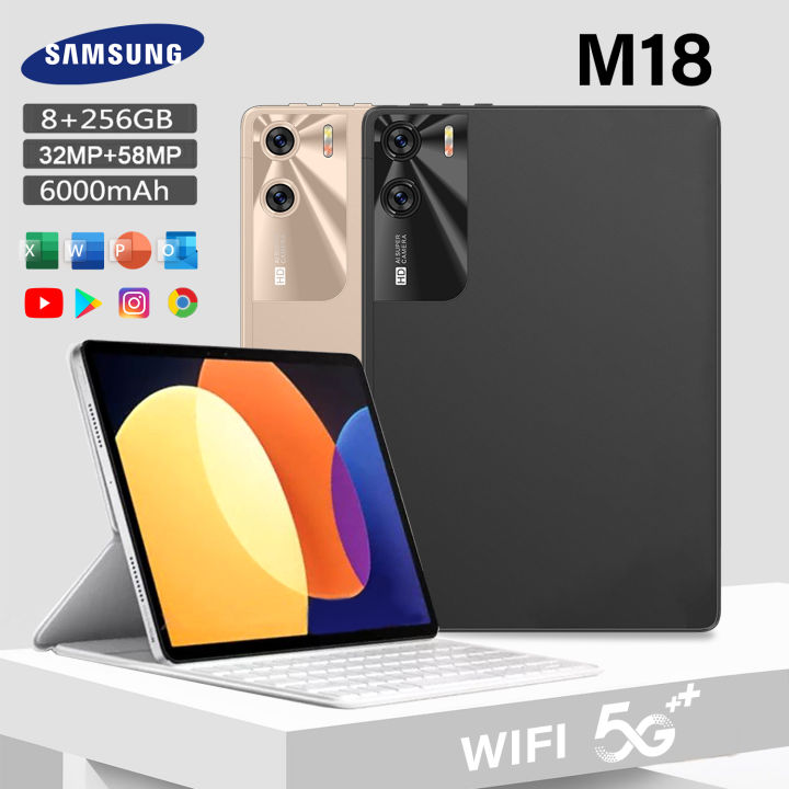 เวอร์ชันสากลของใหม่ Samsung Tab M18 12GB+512GB แท็บเล็ตขนาด 10 นิ้ว 2 ...
