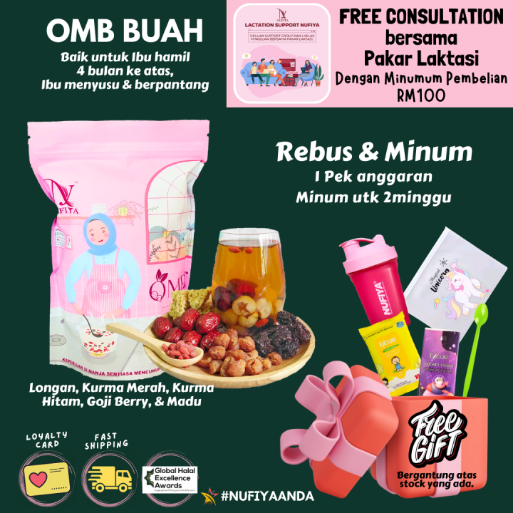 NUFIYA OMB BUAH ORGANIC NUFIYA MILK BOOSTER MURAH MILKBOOSTER JIMAT ...