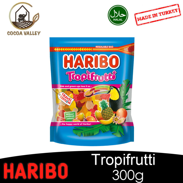 Haribo Tropifrutti Travel Edition Share Bag 300g (Made in Turkey) | Lazada