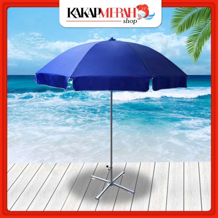 Payung Tenda Jumbo Jualan Pantai Taman Cafe Bazaar Ukuran 180 cm Anti UV Kokoh Warna Warni ...
