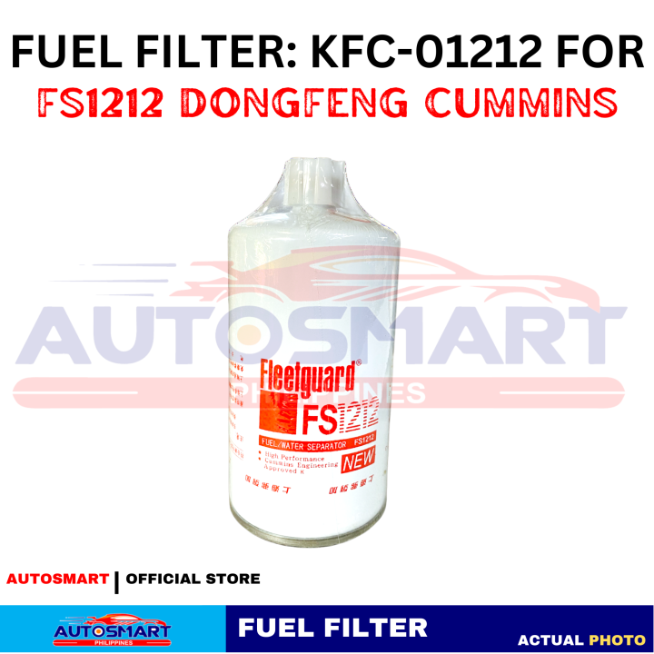 FUEL FILTER: KFC-01212 FOR FS1212 DONGFENG CUMMINS | Lazada PH