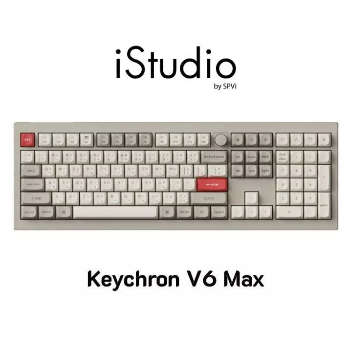 คีย์บอร์ด Keychron V6 Max QMK/VIA Wireless Custom Mechanical Keyboard ...