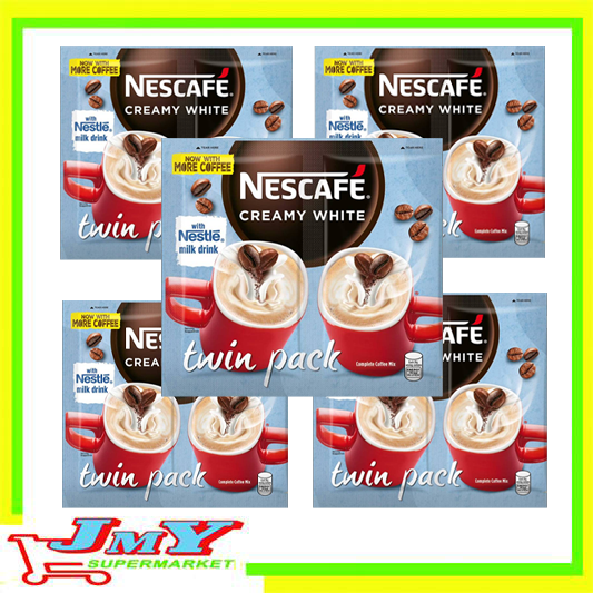 JMY NESCAFE CREAMY WHITE COFFEE MIX TWIN PACK 52G ( BUNDLE BY 5 ...