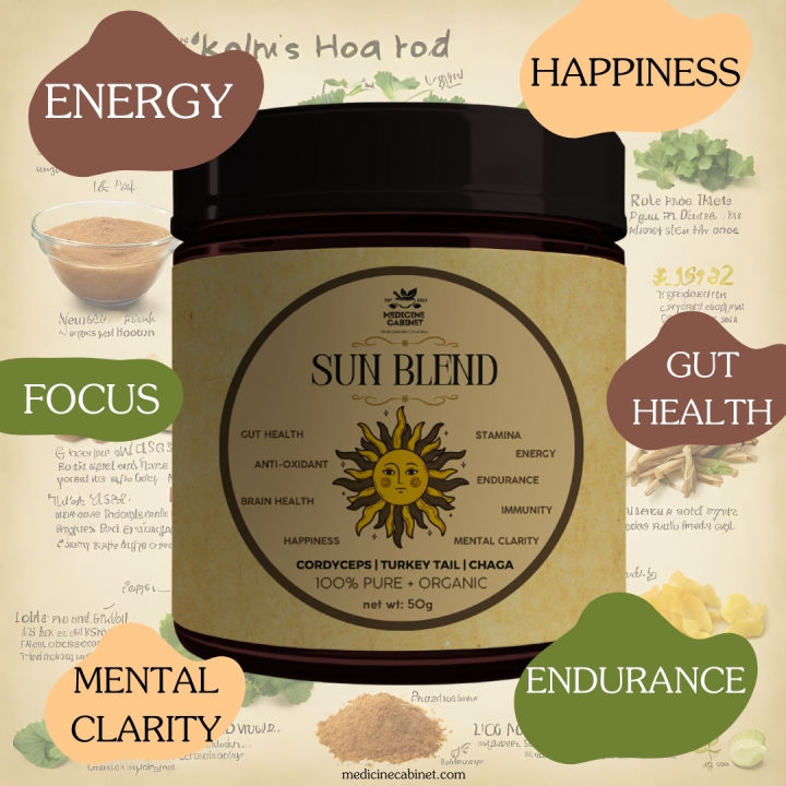 SUN BLEND | STAMINA ENDURANCE GUT HEALTH IMMUNITY MENTAL CLARITY ...