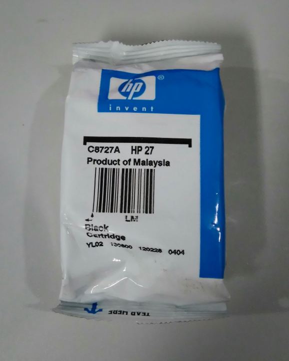 HP 27 Black Genuine Ink Cartridge C8727A | Lazada PH