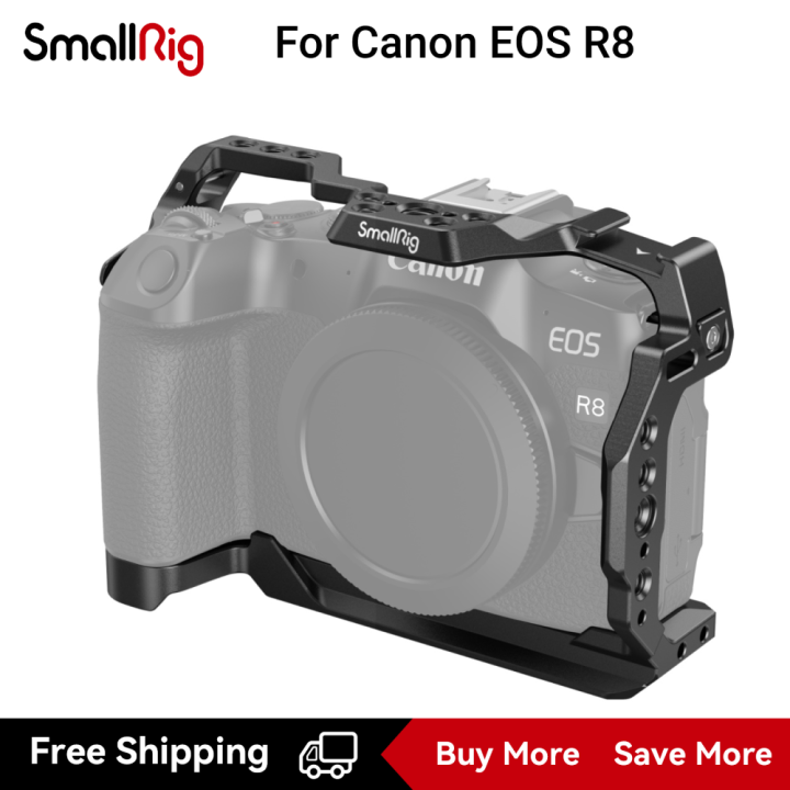 SmallRig Cage for Canon R8, Camera Cage for EOS R8 with1/4"-20 Threaded ...