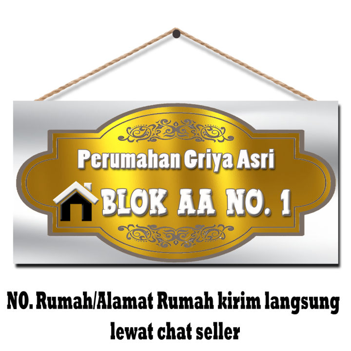 Papan Nama Nomor Rumah Custom 15X30 Cm | Lazada Indonesia
