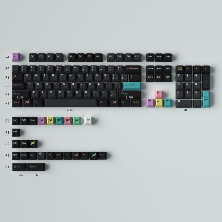 GMK Dracula Dracula Keycap Personality Grey Original Factory Height PBT ...