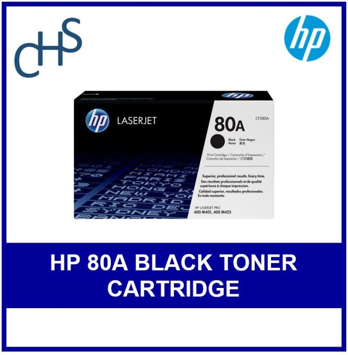 HP 80A Black Original LaserJet Toner Cartridge | Lazada Singapore