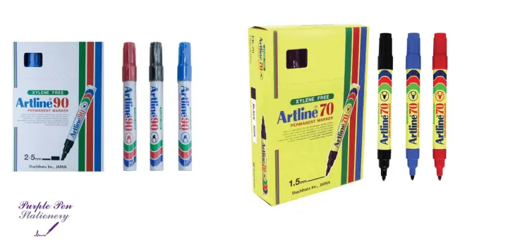ARTLINE 70 Permanent Marker Pen (Black / Blue / Red) | Lazada PH