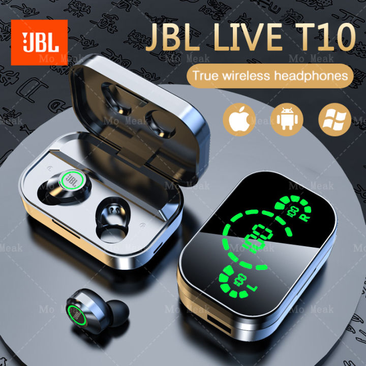 JBL T10真无线蓝牙运动直播防水耳机手机通话入耳式耳机带小麦运动耳塞耳机 | Lazada