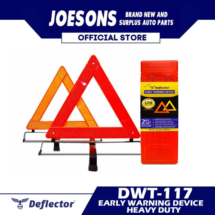 DWT-117 2PCS ADVICE DEFLECTOR E1 EURO MARK STANDARD EARLY WARNING ...