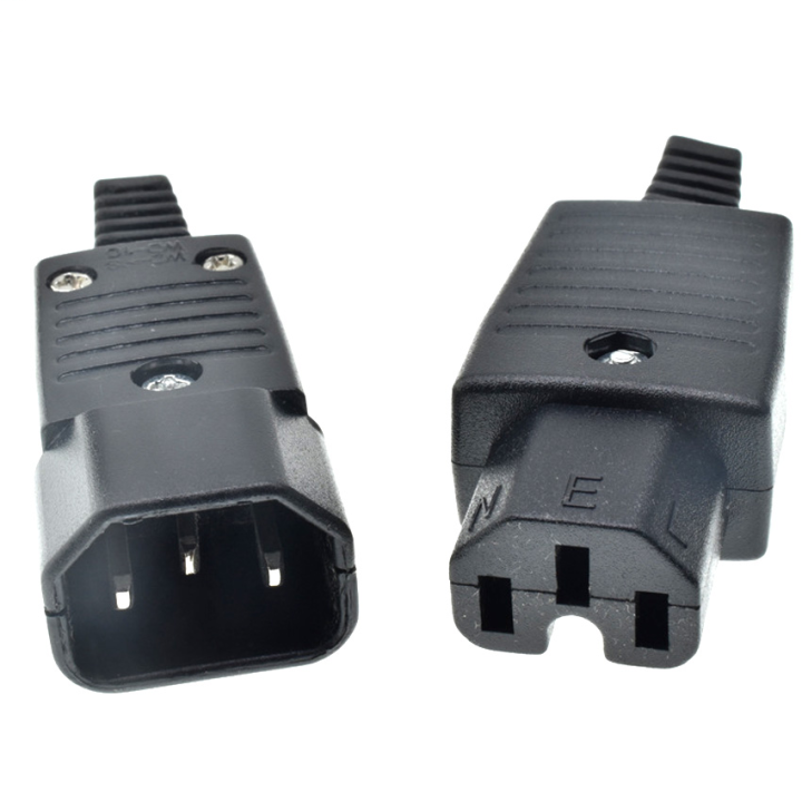 Iec320 C13 C14 C15 Ups Pdu Connector Power Cord Rewirable Cable Wiring