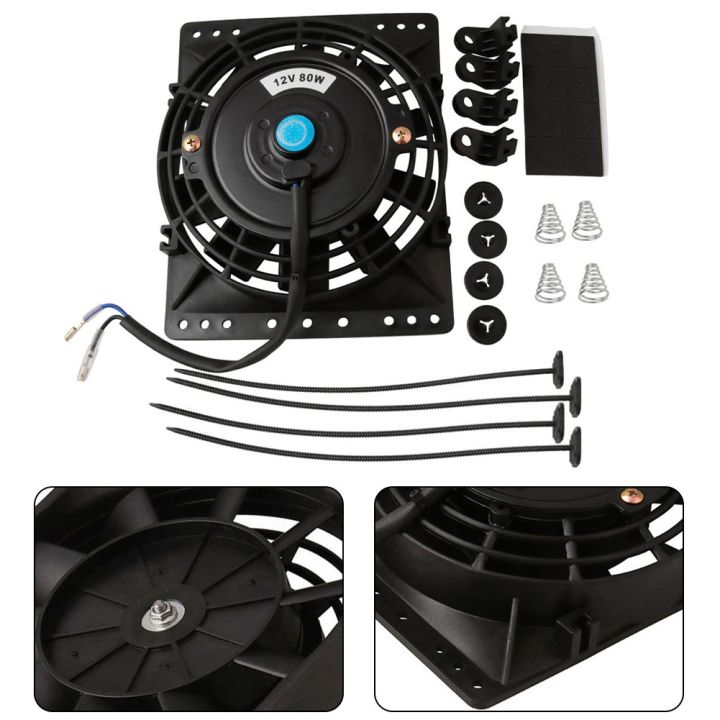【CARFAIR】 Electric Radiator Cooling Fan 6 Inch 12V 80W For Trucks ...