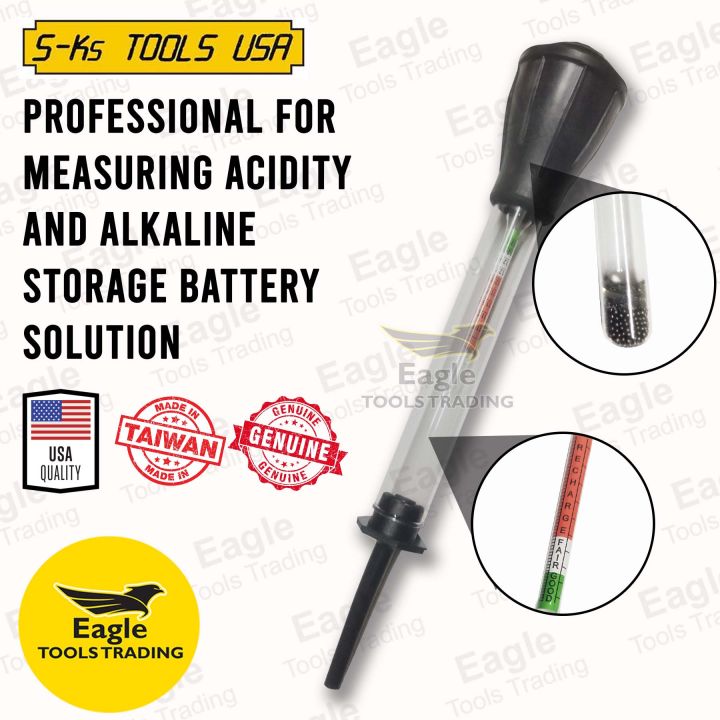 Battery Hydrometer Tester Sks Tools USA Tester Acid Electrolyte Lead ...