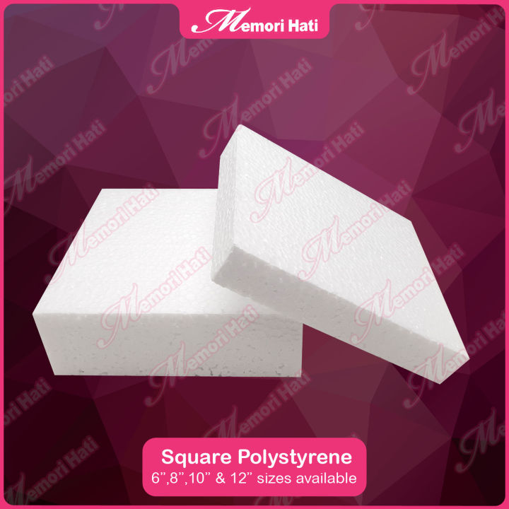 Square Polystyrene / Size 6”,8”,10” & 12" | Lazada