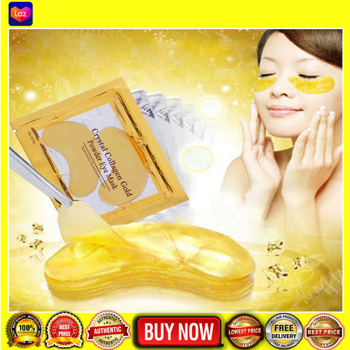 Original 24k Gold Moisturizing Collagen Eye Mask Authentic Reduce ...