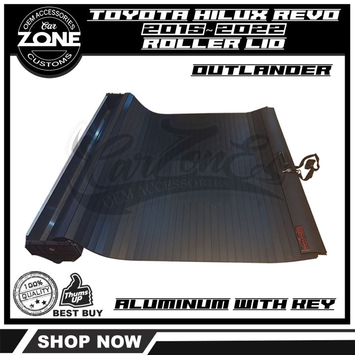 Toyota Hilux Revo 2015-2022 OUTLANDER Aluminum Roller lid (Black ...