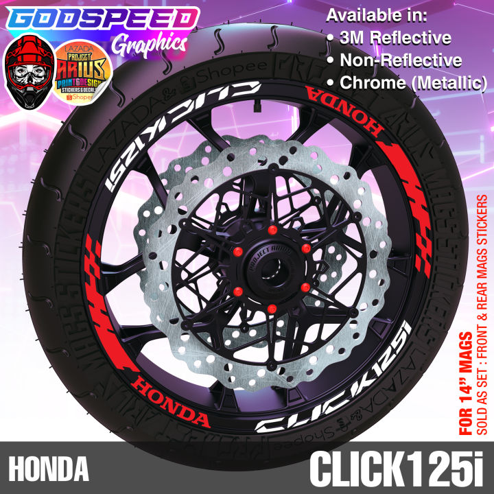 Honda Click 125 Sticker Game Changer Click 125i, 150,160,V1,V2 & V3 Set ...