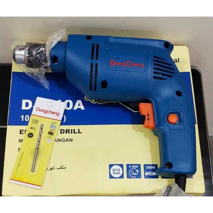 Mesin Bor Tangan Listrik 10MM Besi Kayu DJZ10A Drill 10 MM Atur Speed | Lazada Indonesia