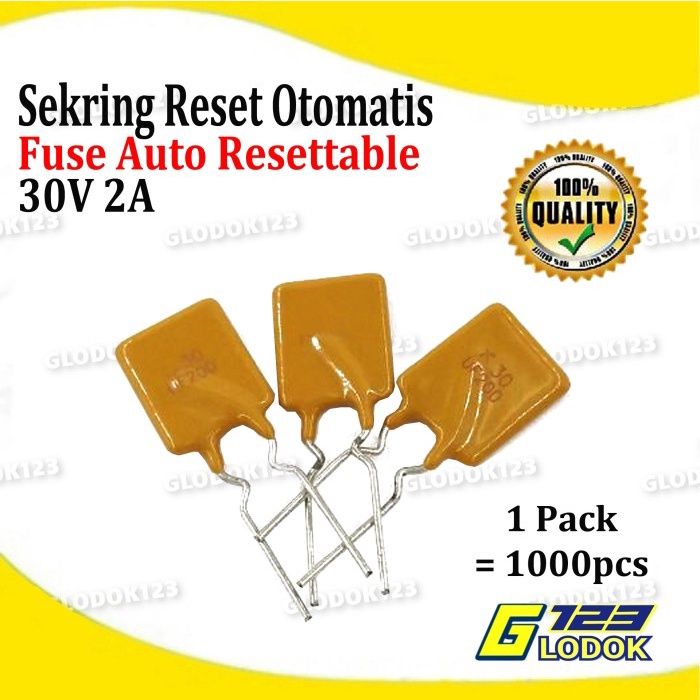 Sekring Reset Otomatis Auto Resettable Fuse Self Recovery PPTC 30v 2A ...