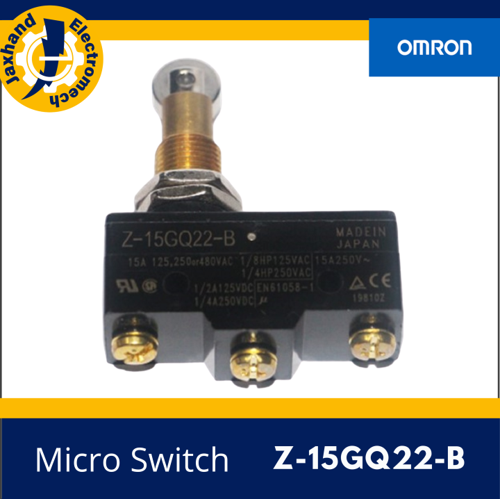 Omron Limit Switch Z-15GQ22-B, Panel Mount Roller Plunger, SPDT, 15A 250V, | Lazada PH