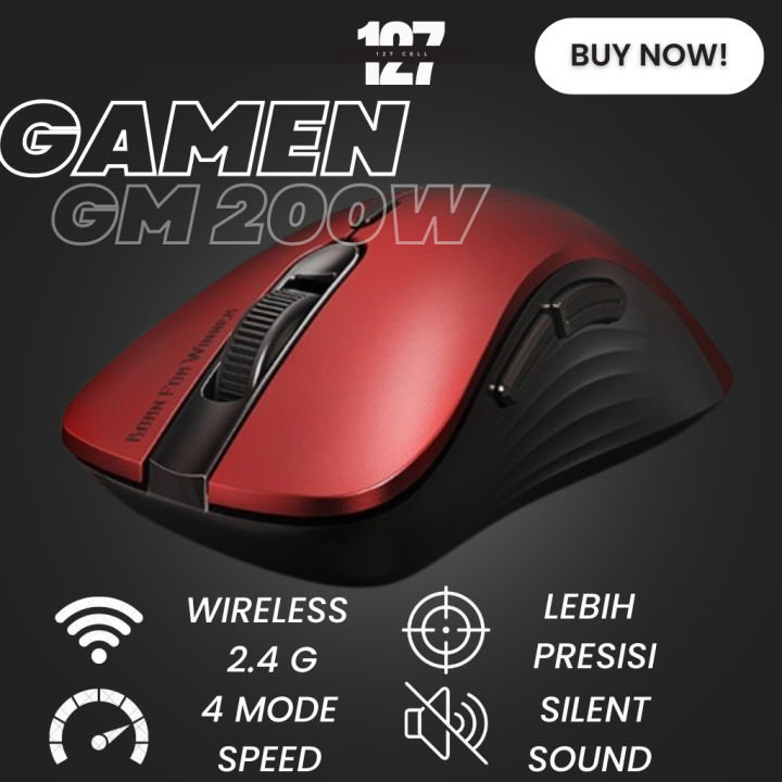 Mouse Wireless Gaming GAMEN GM200W Ergonomic Design 4 DPI Levels NO ...