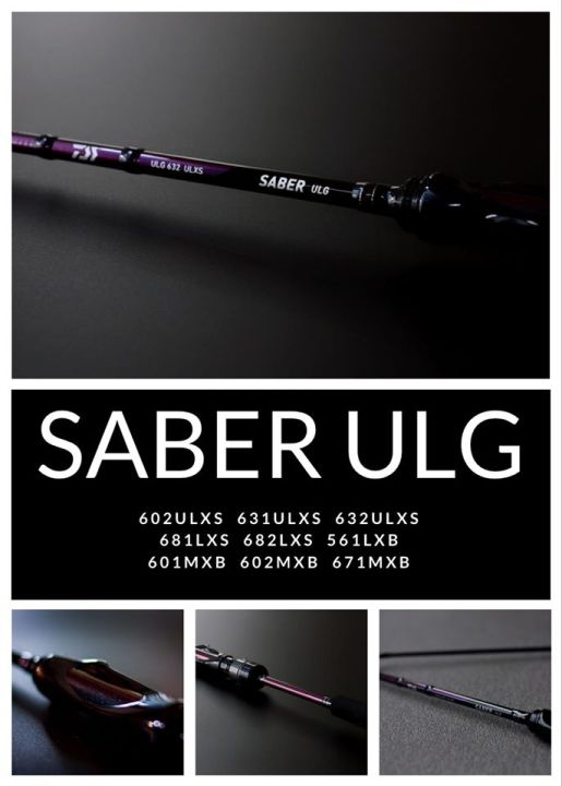 Daiwa Saber ULG Ultralight Spinning and Bait Casting Rod | Lazada