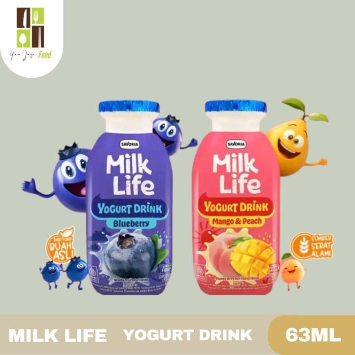 Milk Life Yogurt Drink 63ml - 1 PCS / Minuman Yogurt / Mango & Peach ...