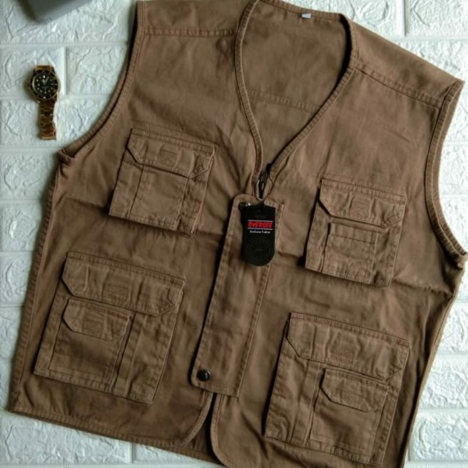 ROMPI KANVAS LAPANGAN JAKET ROMPI PRIA ROMPI OUTDOOR ROMPI JEEP Rompi ...