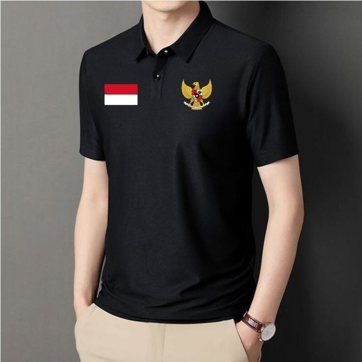 LABBANG Polo Shirt Pria Garuda Indonesia Merah Putih Polo Shirt Wanita ...