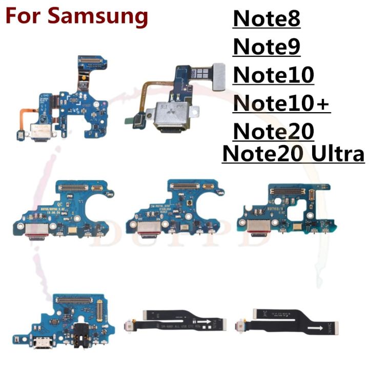 ต้นฉบับ USB ชาร์จบอร์ดพอร์ตเชื่อมต่อสายยืดหยุ่นสําหรับ Samsung NOTE8 NOTE9 NOTE10 + PLUS Note20 ...