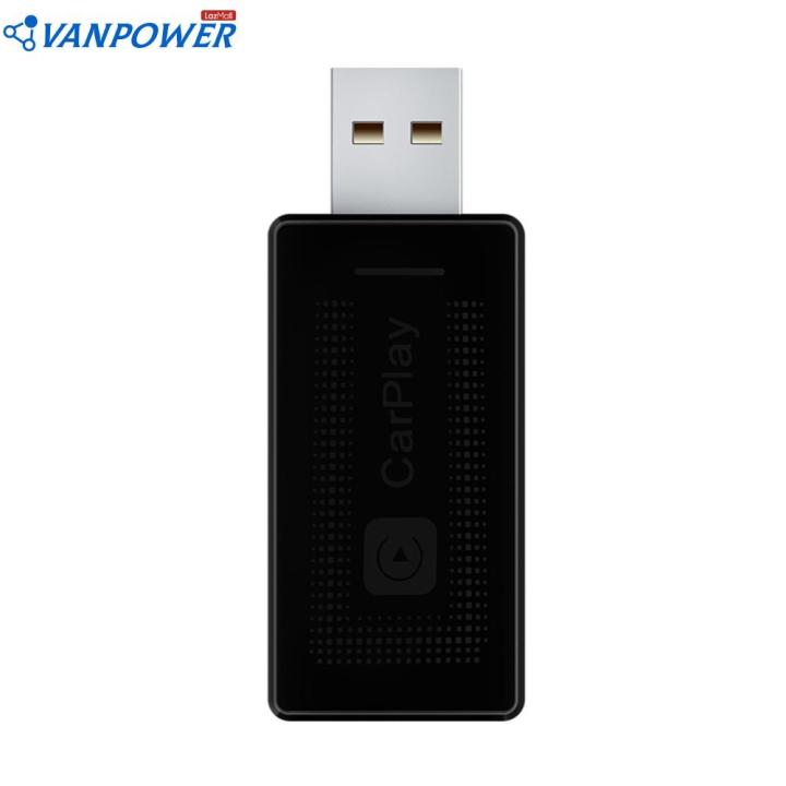 USB Wireless CarPlay Adapter USB Dongle Plug and Play Bluetooth ...