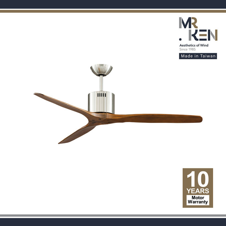MR.KEN Ceiling Fan พัดลมเพดาน ใบพัดไม้แท้ รุ่น KEN 40"-60" DC DR+REMOTE ...