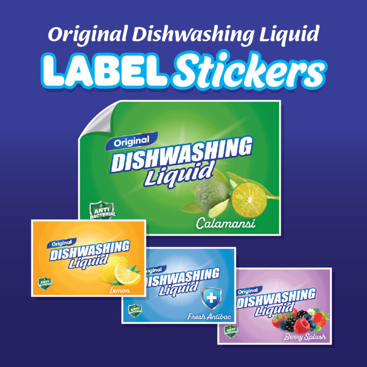 STICKER LABELS ONLY (18 PCS PER SET FOR DISHWASHING LIQUID) | Lazada PH
