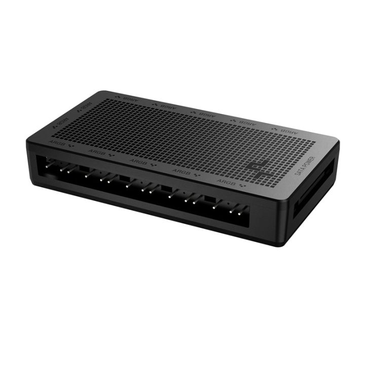SC700 A-RGB Fan Hub, 12-Port 5V 3Pin ARGB Fan HUB, Magnetic Backplane ...