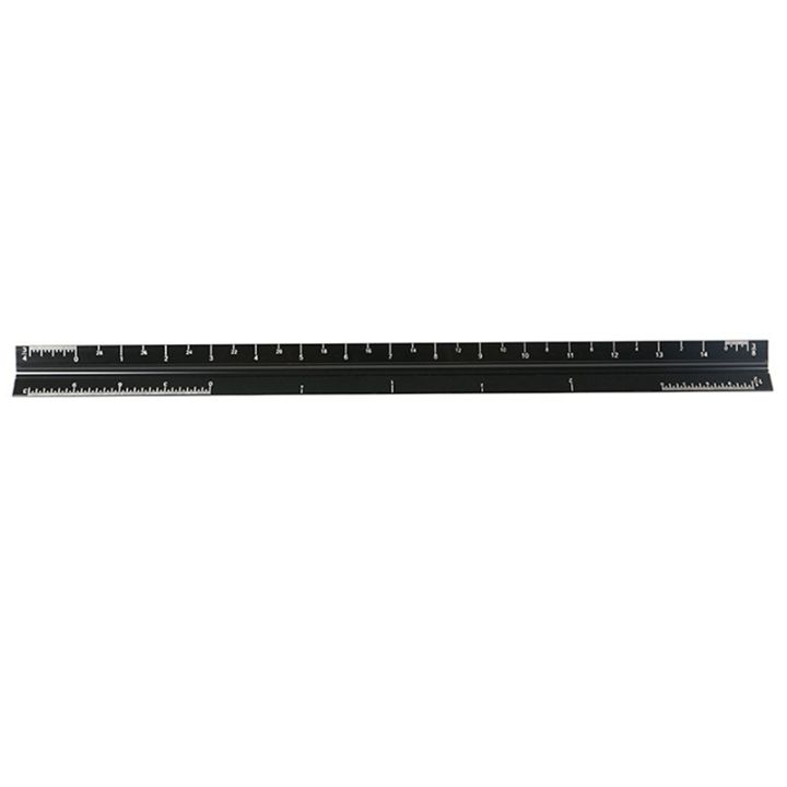Architectural Scale Ruler 12Inch Aluminum Architect Scale Triangular ... Architectural Scale Ruler 12Inch Aluminum Architect Scale Triangular ...