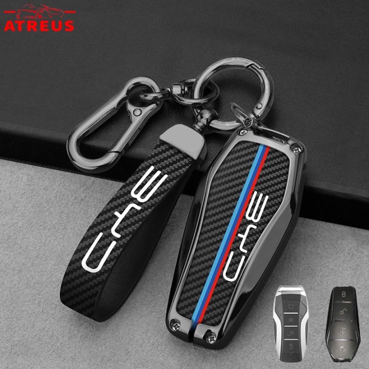 BYD Atto 3 Car Remote Key Cover Case Carbon Fiber Key Protecter With ...